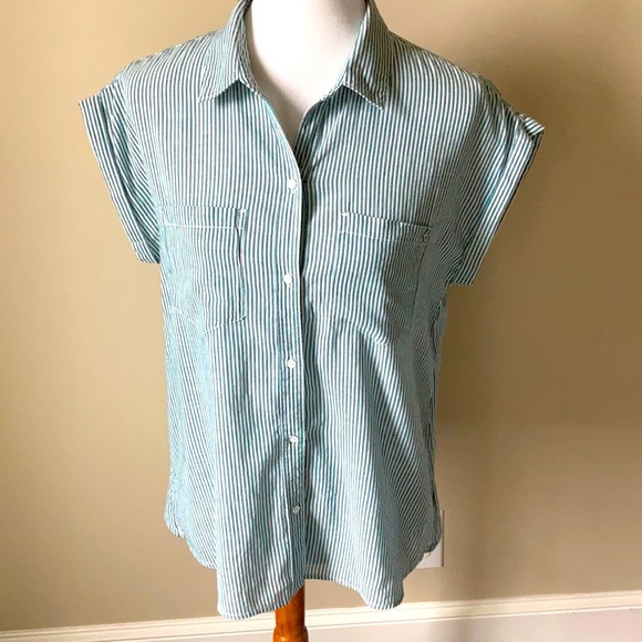 William Rast | Tops | William Rast Striped Blouse With Back Tie | Poshmark